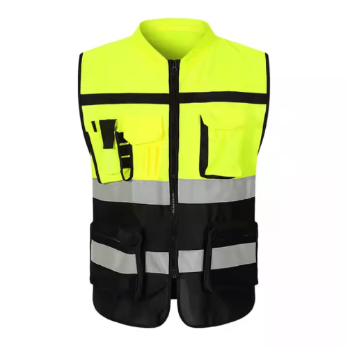 Construction Work Hi-Vis Reflective Safety Vest - lsasafety